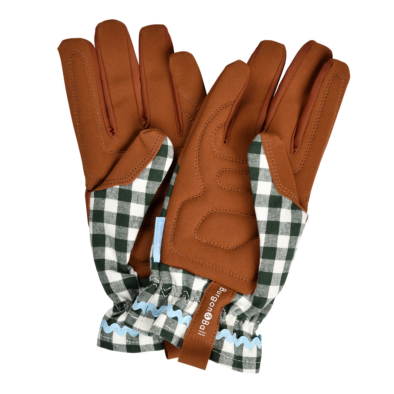 Collector gardening gloves, heritage green check | Burgon & Ball ...