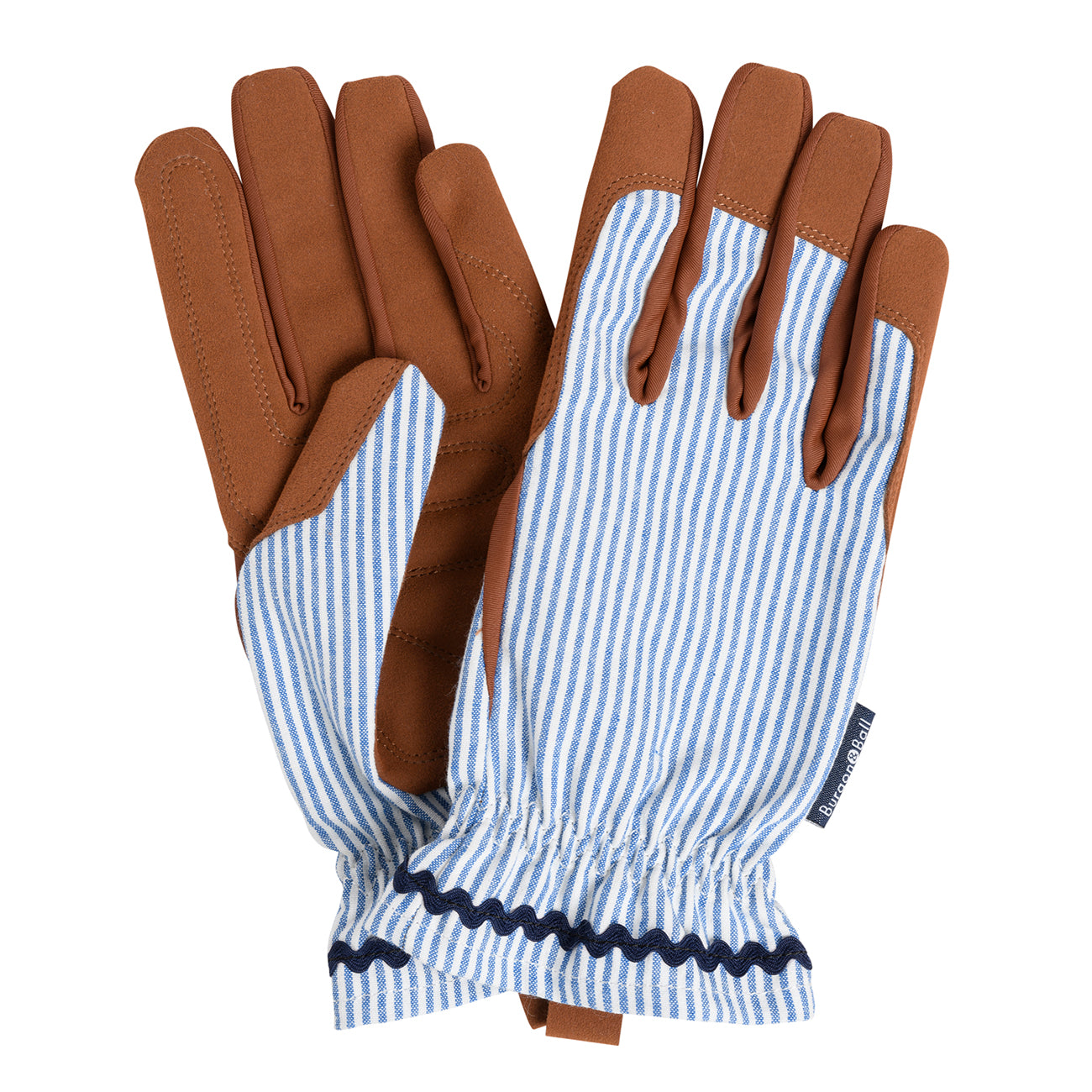 Collector gardening gloves, blue stripe | Burgon & Ball – Burgon and Ball
