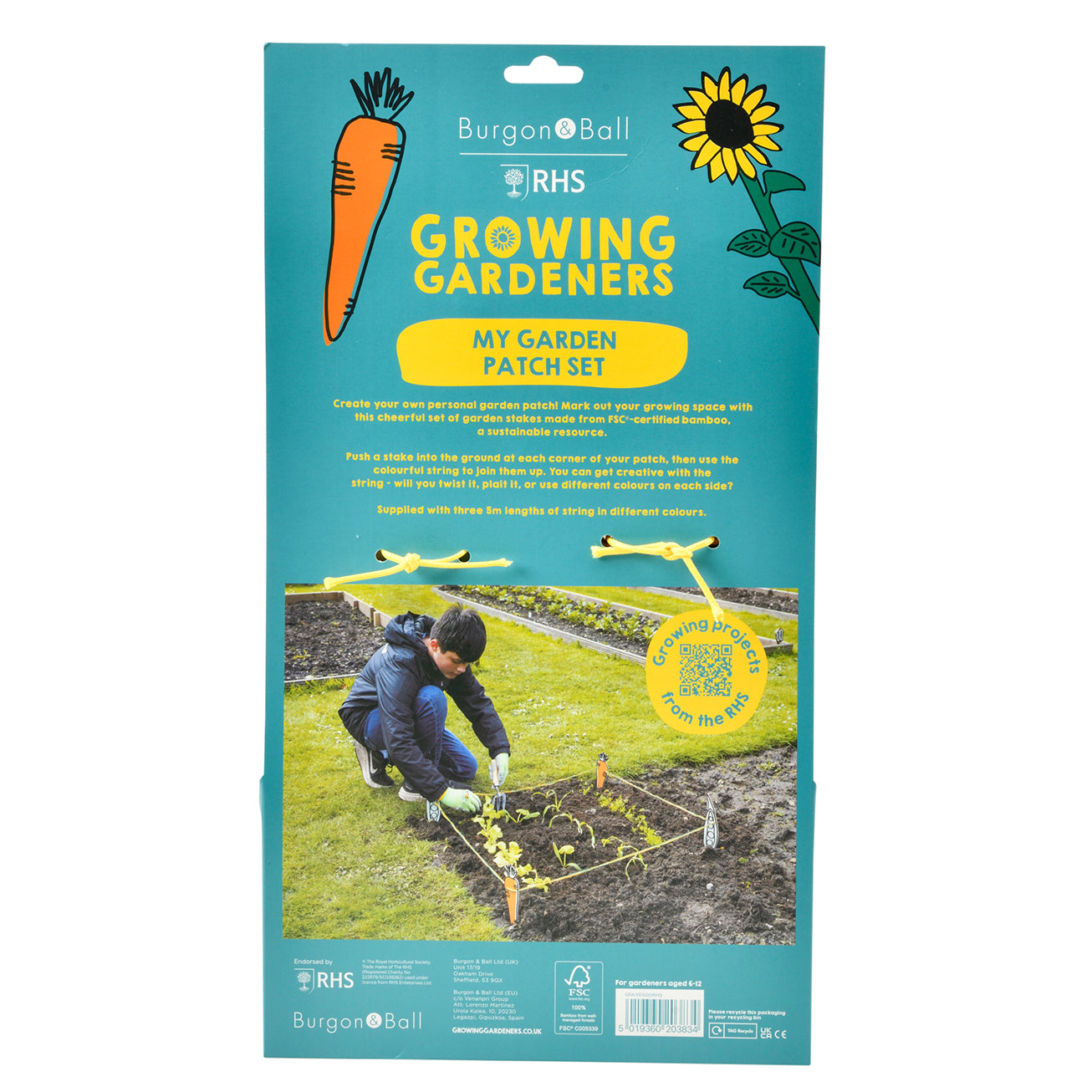 My Garden Patch Set, Vegetable| RHS Growing Gardeners | Burgon & Ball ...