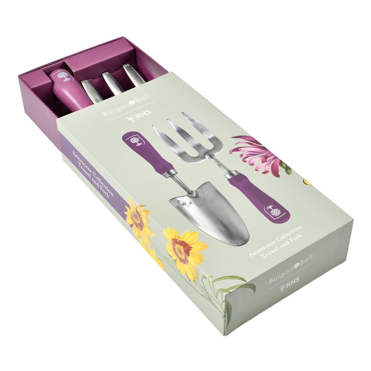 RHS Gifts for Gardeners Asteraceae Trowel/Fork Set | Burgon & Ball ...